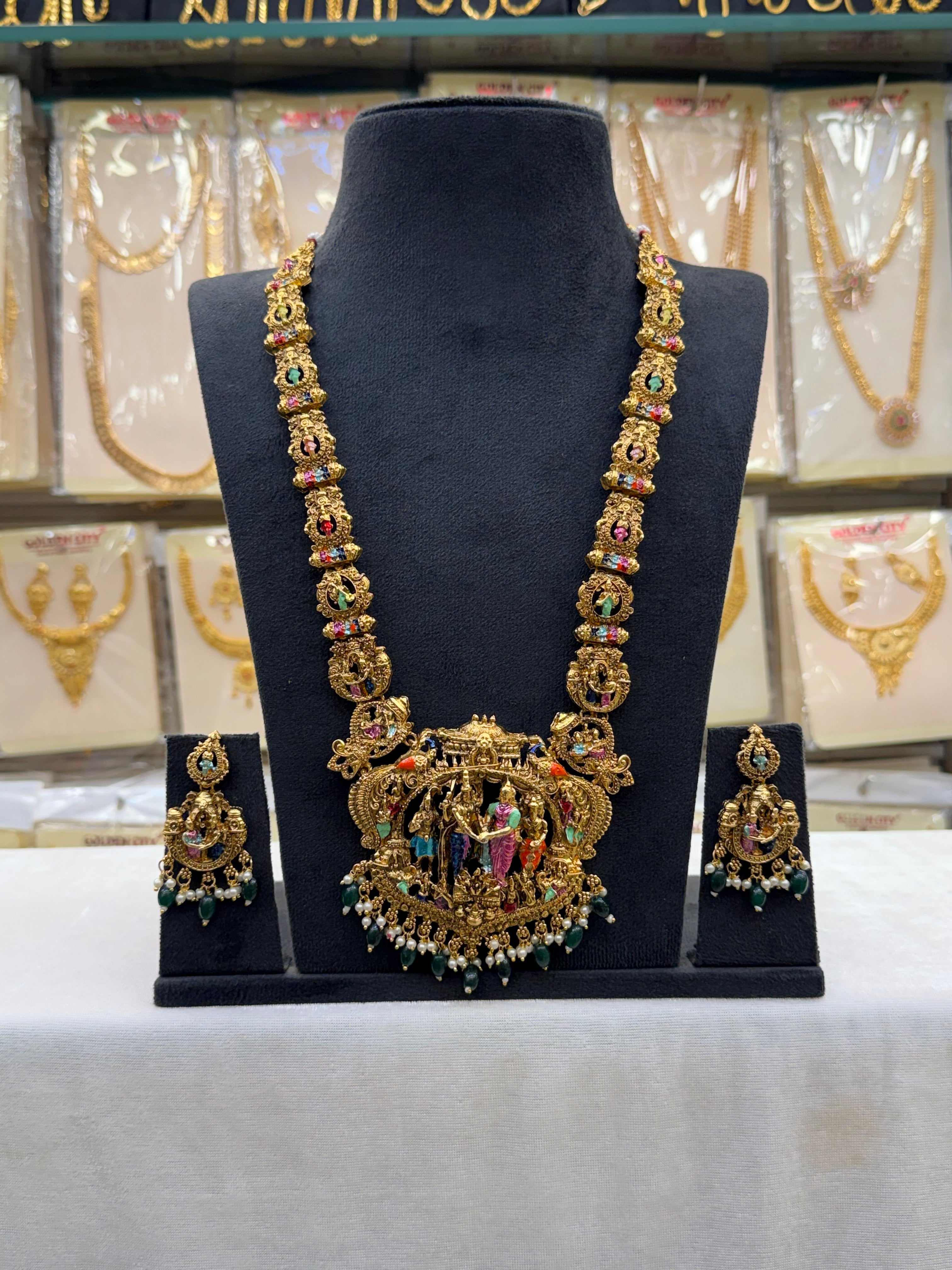 Antique Work Lakshmi and Elephant Design | Saleem Fancy Store