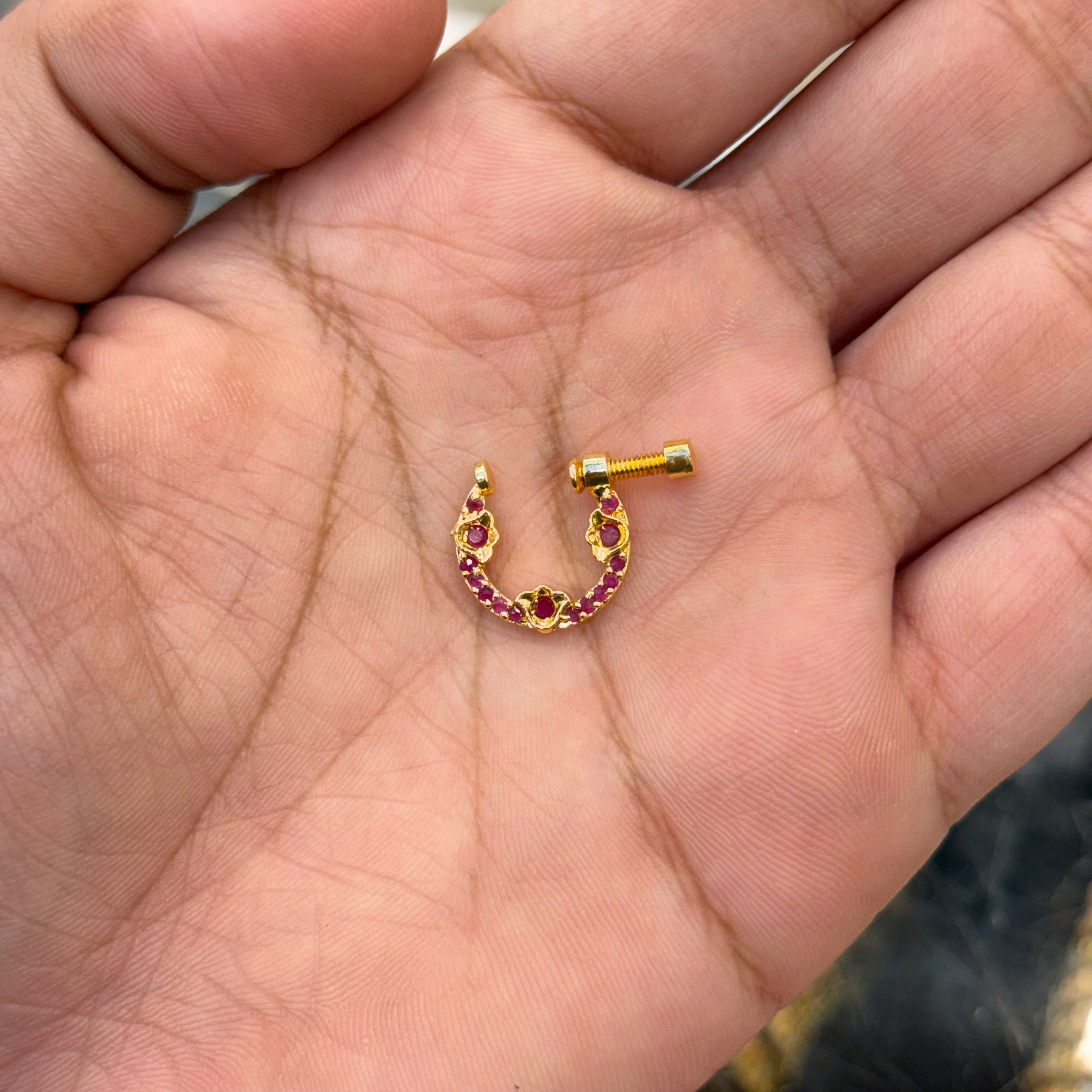 Ruby Spark Nose Pin – Saleem Fancy Store