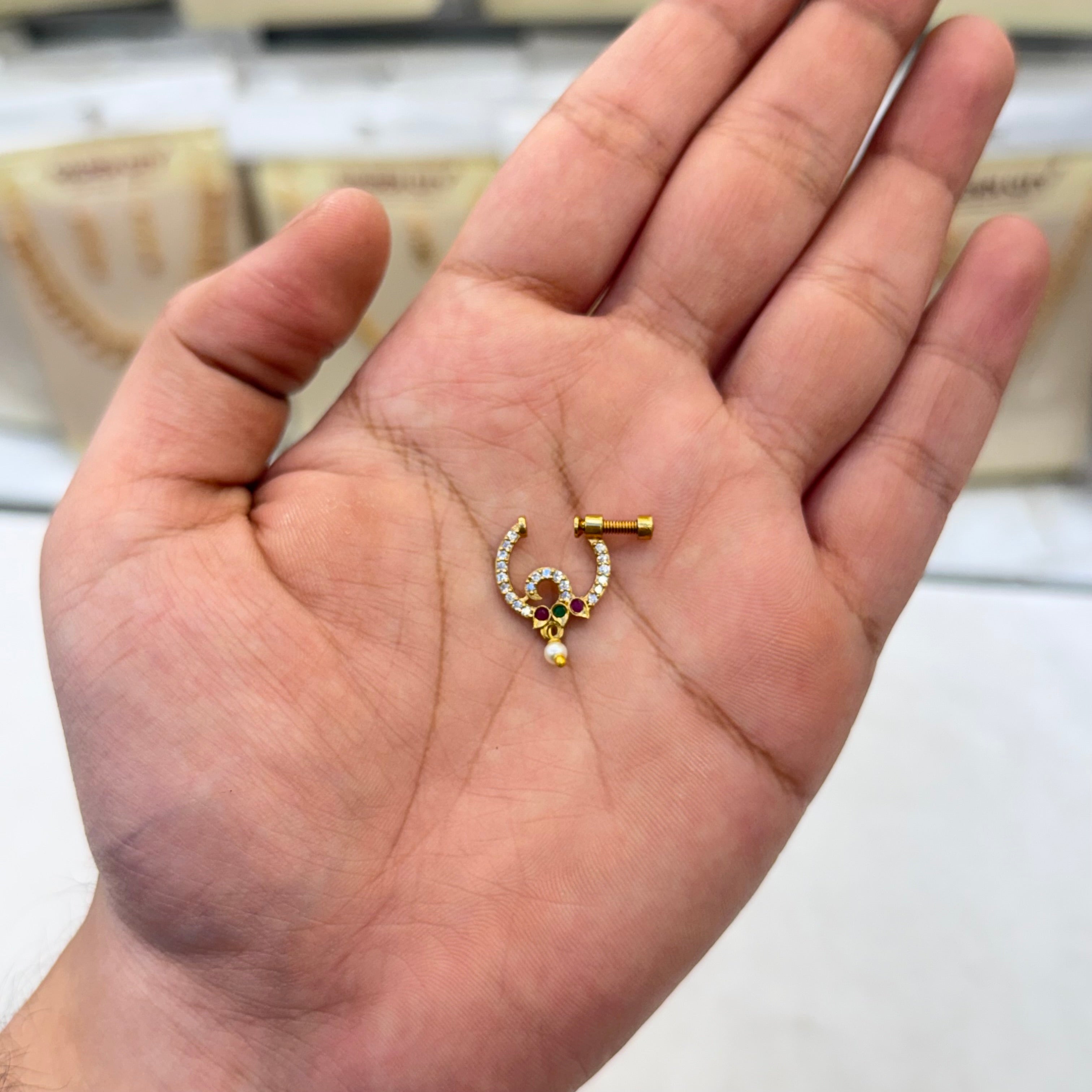 Heritage Rainbow Nose Pin – Saleem Fancy Store